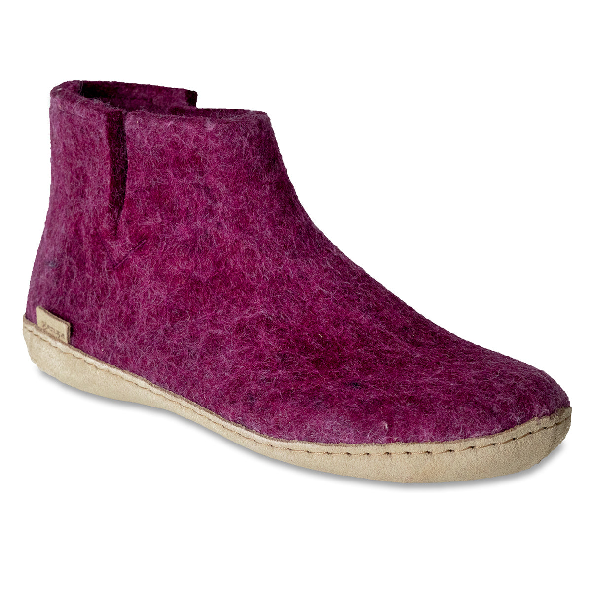 Glerups' Wool Slipper - Boot style with Leather outsole – Walking On a ...