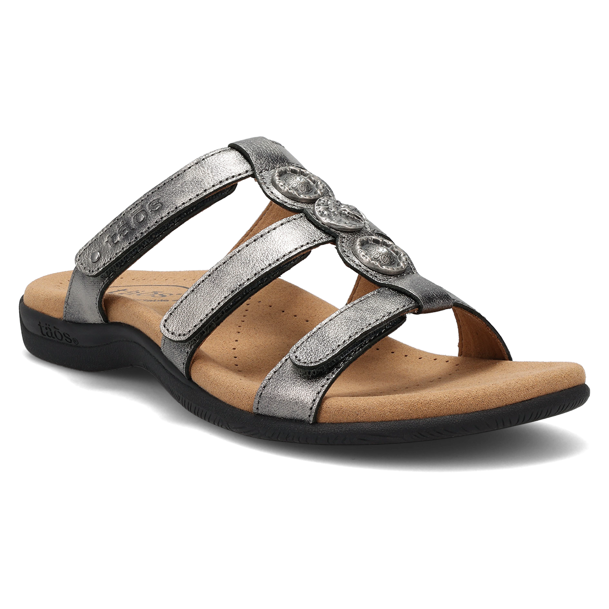 Taos Prize 4 Women's Leather Slide Sandal | Arch Support & Comfort ...